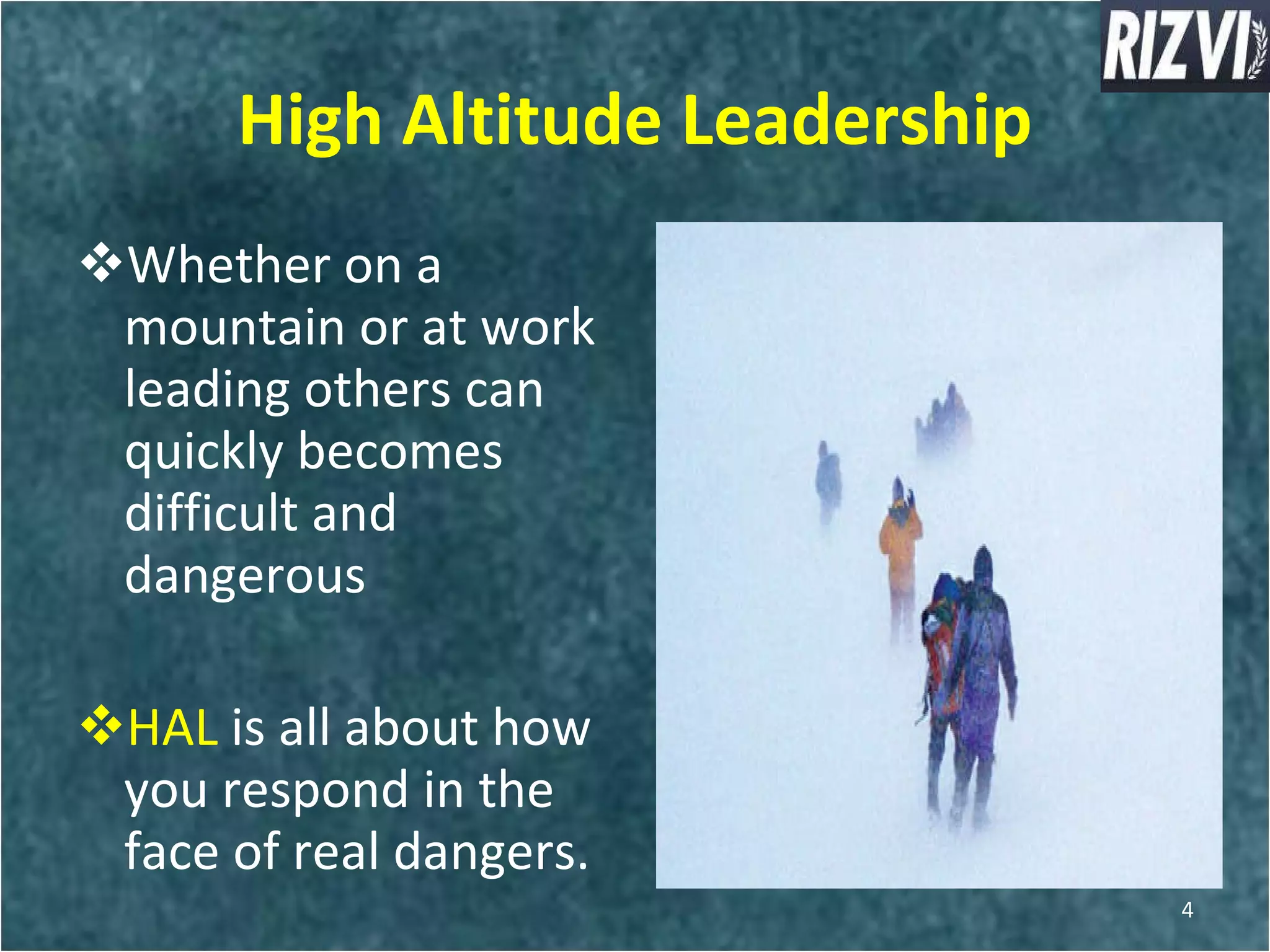 High Altitude Leadership | PPT