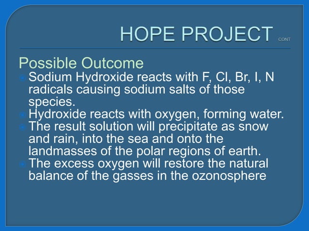 High Altitude Oxygen Pods Experiment | PPT