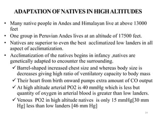 High altitude physiology01 | PPTX