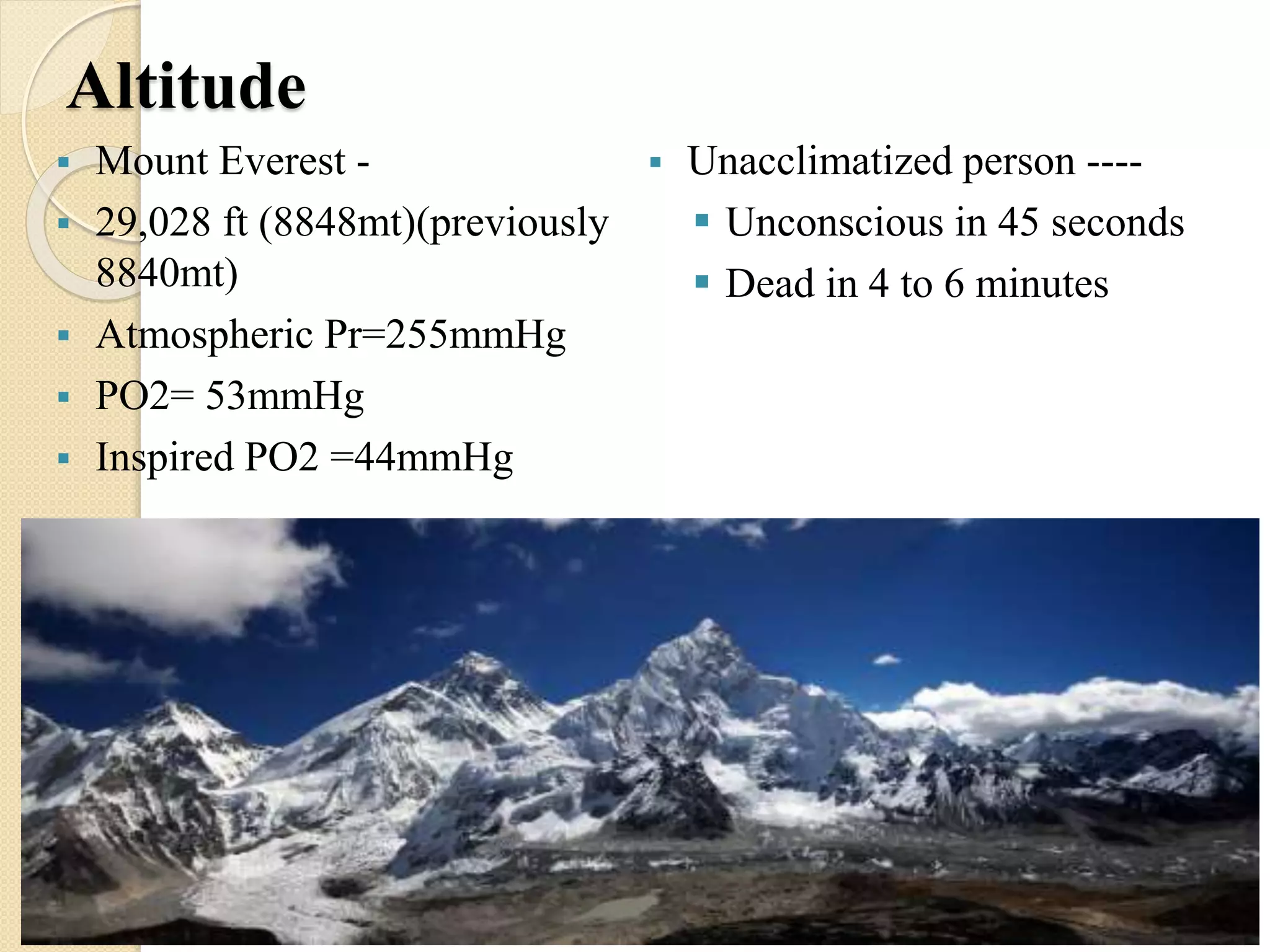 High altitude Physiology | PPTX