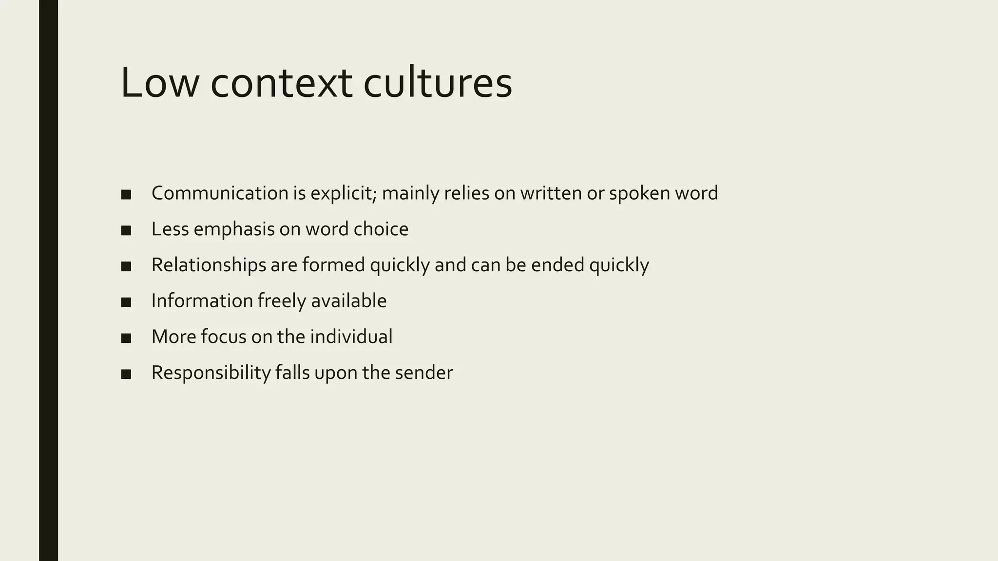 High and low context cultures v2 | PPTX
