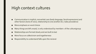 High and low context cultures v2 | PPTX