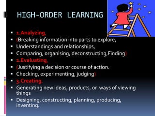 High and low order learning and bloom taxonomy. (https://www.youtube ...