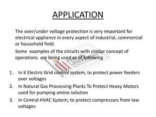 Over/Under Voltage Protection Circuit | PPTX