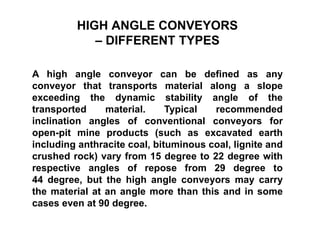 High angle conveying | PPT