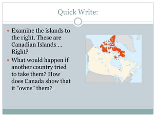 Arctic Sovereignty - High Arctic Relocations | PPTX