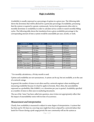 High availability | PDF