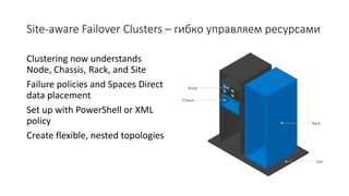 Эволюция High availability: Windows Server 2016 Failover Clustering | PPTX