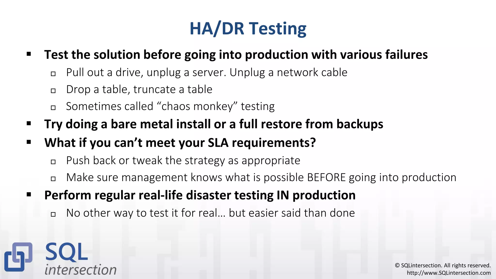 High availability disaster recovery 101 | PPT