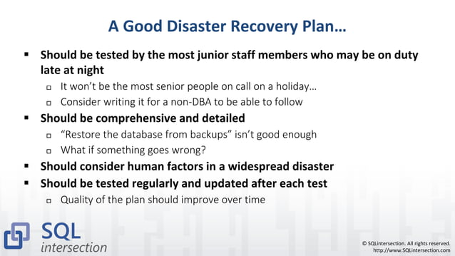 High availability disaster recovery 101 | PPT