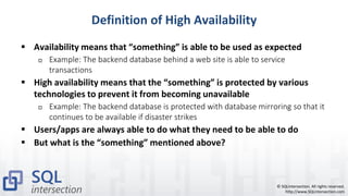 High availability disaster recovery 101 | PPT