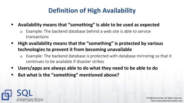 High availability disaster recovery 101 | PPT