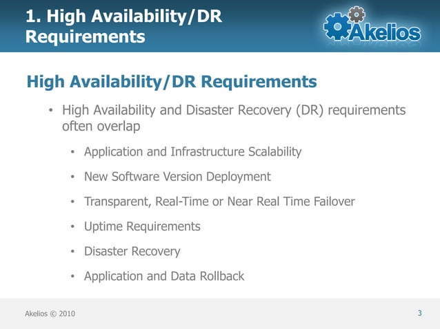 High Availability and Disaster Recovery | PDF