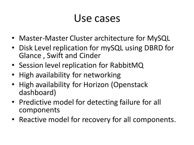High availability and fault tolerance | PDF