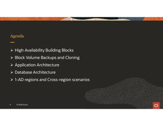 High Availability & Disaster Recovery on Oracle Cloud Infrastructure | PDF