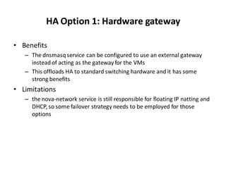 High availability networking openstack | PDF