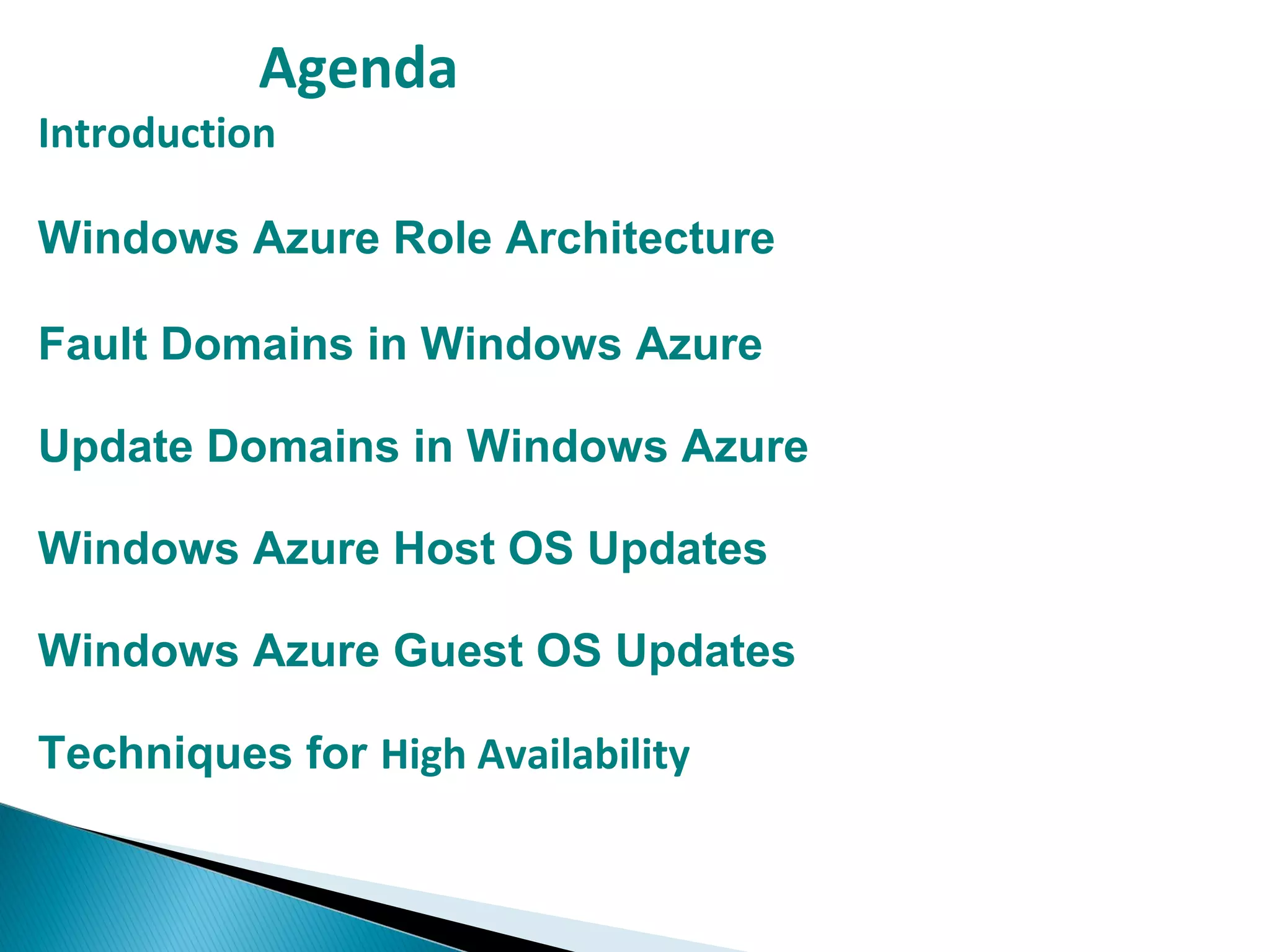 High availability of azure applications(paas) | PPT
