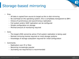 High Availability Options for IBM i | PPT