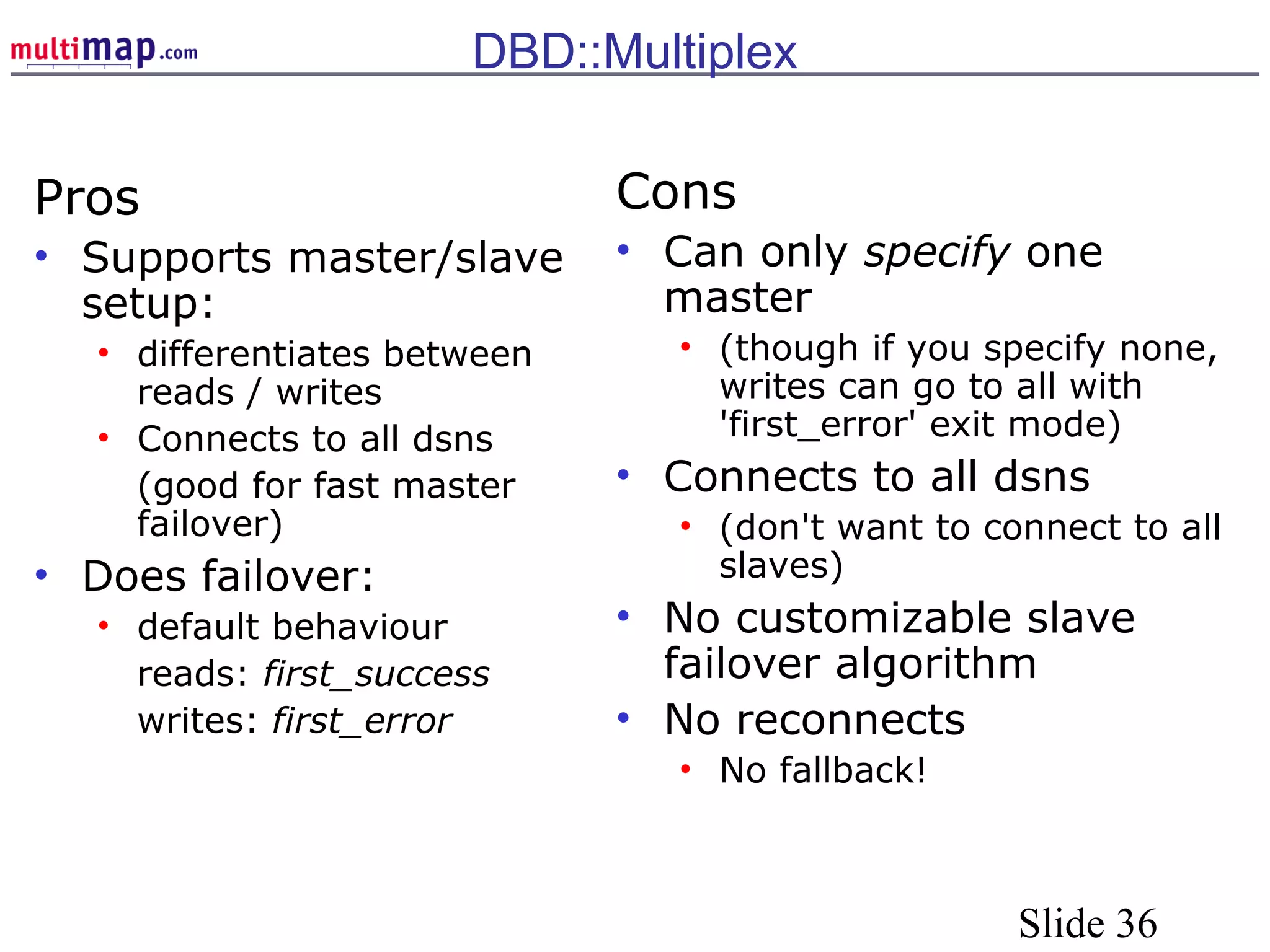High Availability Perl Dbi Mysql Ppt