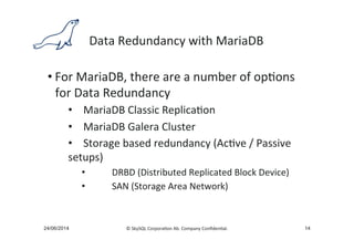 High Availability with MariaDB Enterprise | PPT