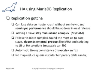 High Availability with MariaDB Enterprise | PPT