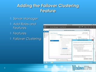 High Availability with Windows Server Clustering and Geo-Clustering ...