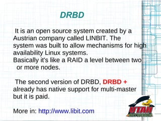 HIGH AVAILABLE CLUSTER IN WEB SERVER WITH HEARTBEAT + DRBD + OCFS2 | PPT