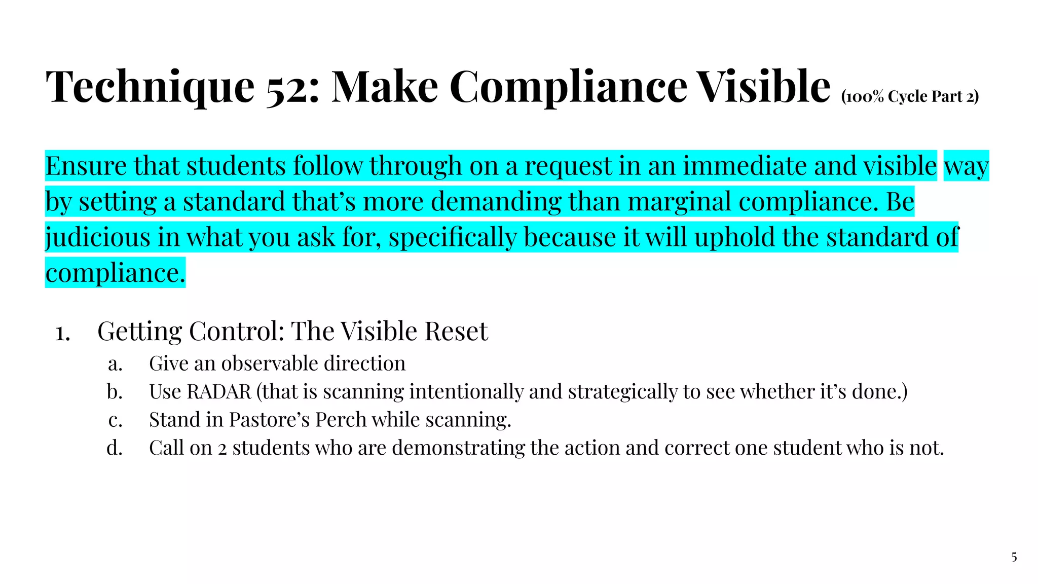 High Behavioral Expectations | PDF