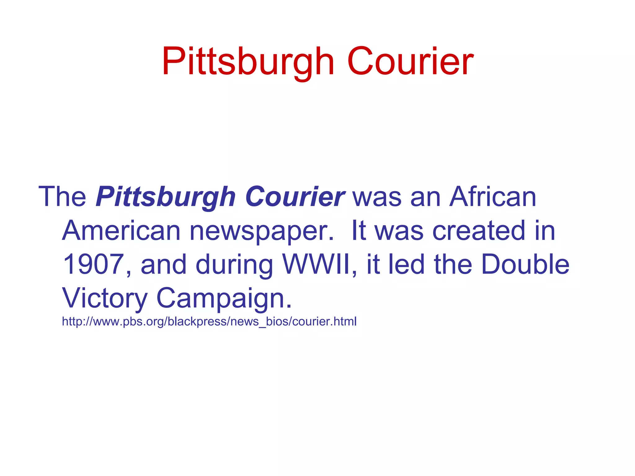 Double Victory Campaign Bellringer | PPT