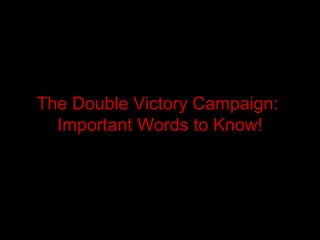 Double Victory Campaign Bellringer | PPT