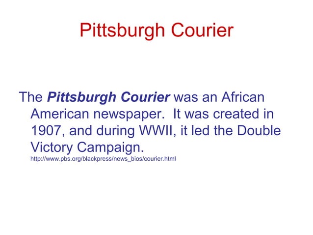 Double Victory Campaign Bellringer | PPT
