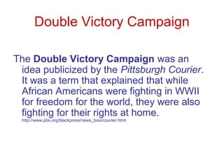 Double Victory Campaign Bellringer | PPT