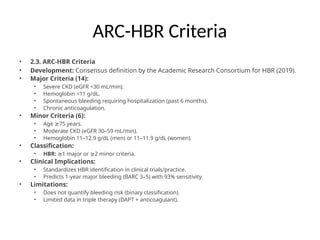High_Bleeding_Risk_in_CAD patient according different scores | PPTX