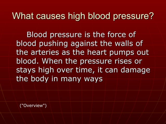 High blood pressure | PPT