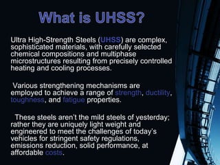 High Carbon Steels.pptx | Performance Cars | Auto Type