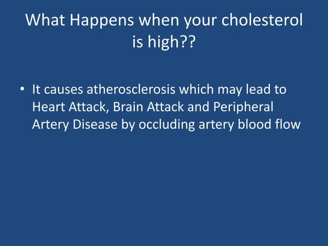 How to control High Cholesterol | PPT