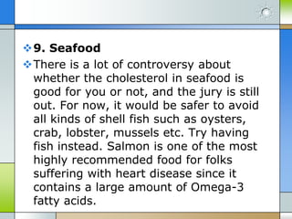 High cholesterol foods | PPT