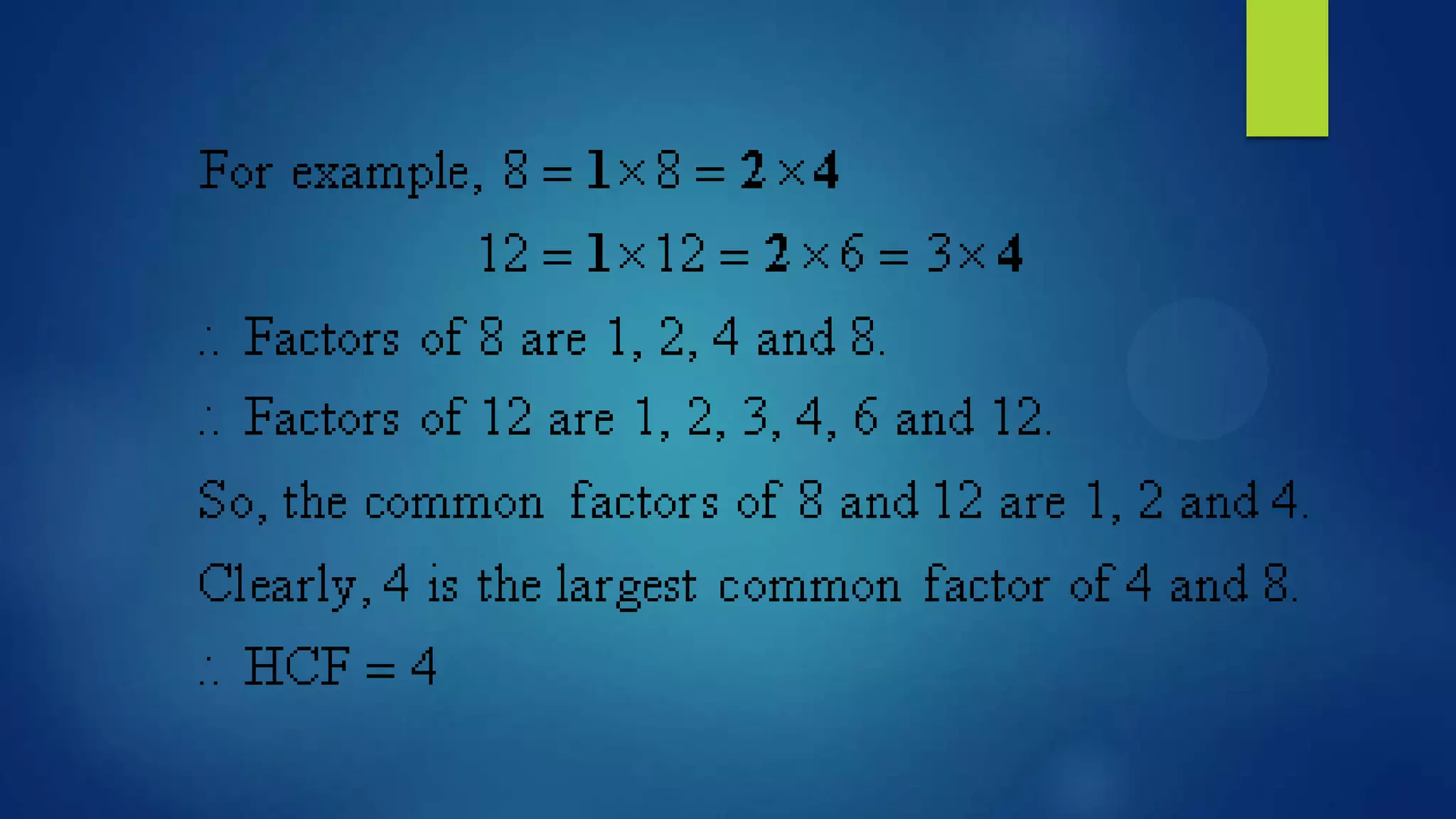 High common factor(HCF) | PPTX