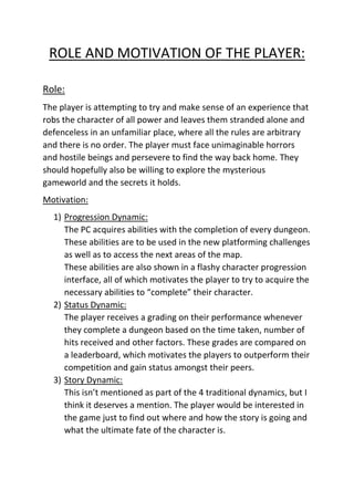 High concept document for 'The Nightmare' | PDF