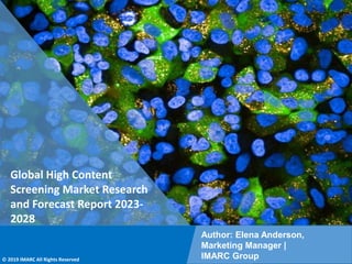 High Content Screening Market PPT: Demand, Trends and Business ...