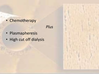 High cut off dialysis and multiple myeloma | PPSX
