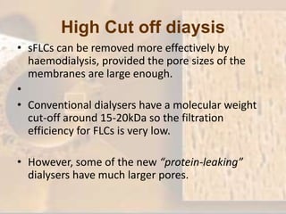 High cut off dialysis and multiple myeloma | PPSX