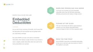 Lumity Spotlight Series - High deductible health plans | PPT