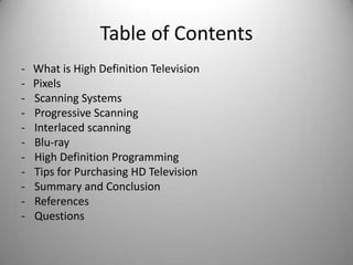High Definition Television | PPTX