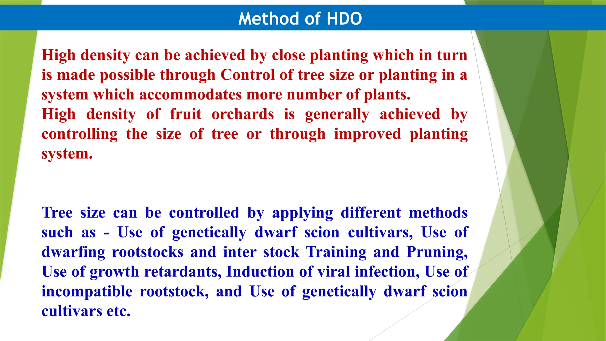 High density planting or orcharding.pptx