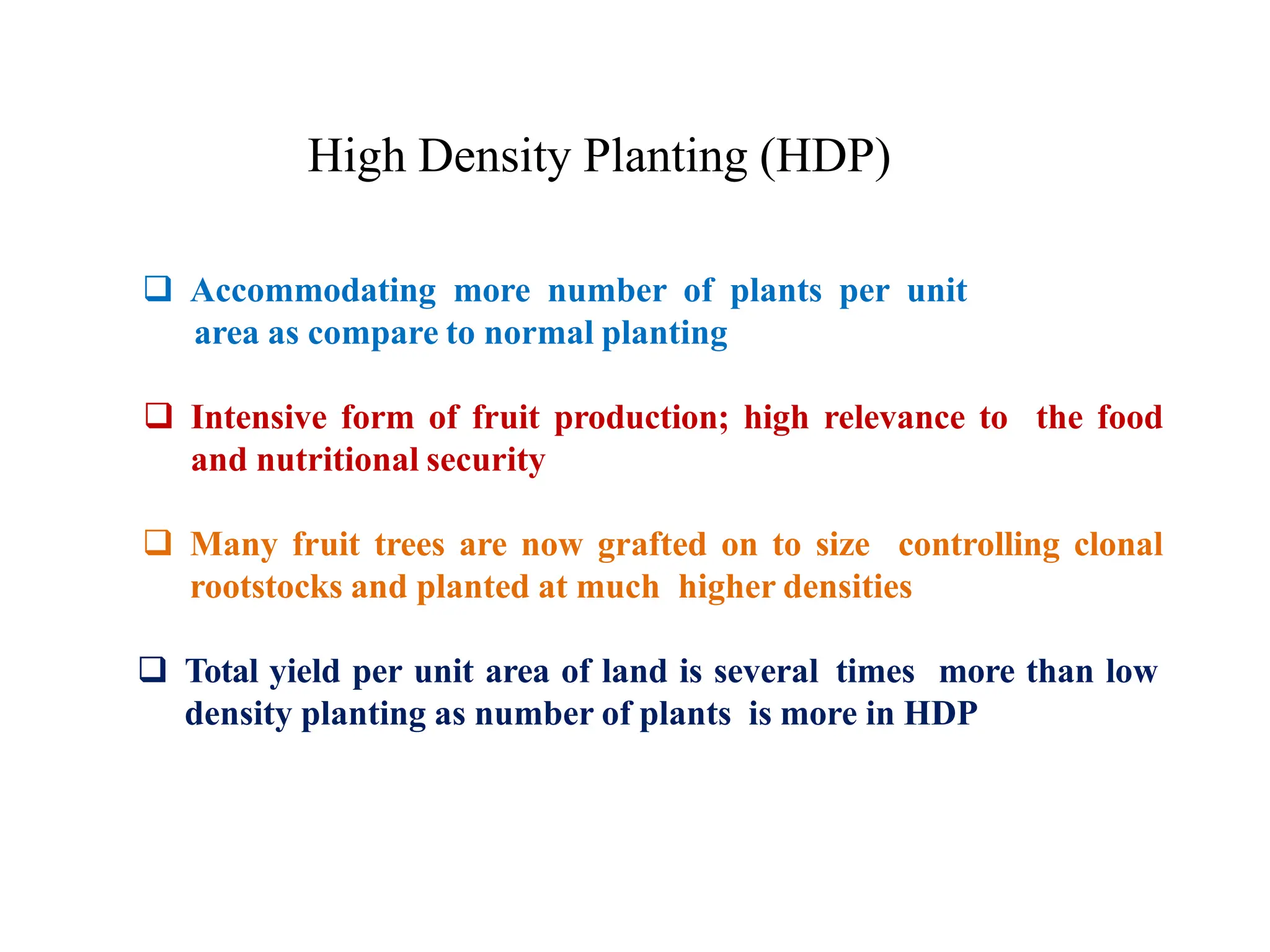 High Density Planting in Fruit Crops | PPTX