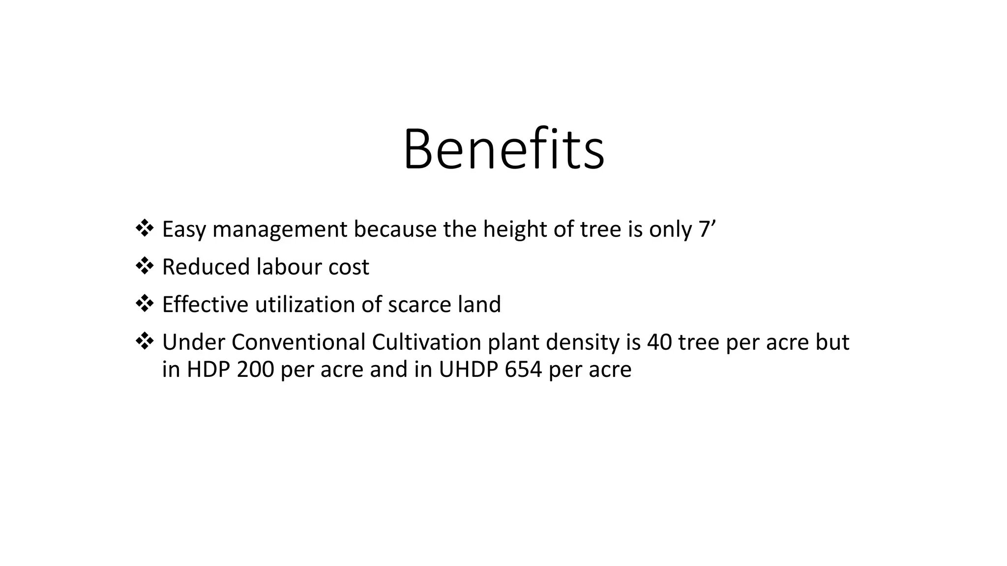 High density planting (HDP) | PPTX