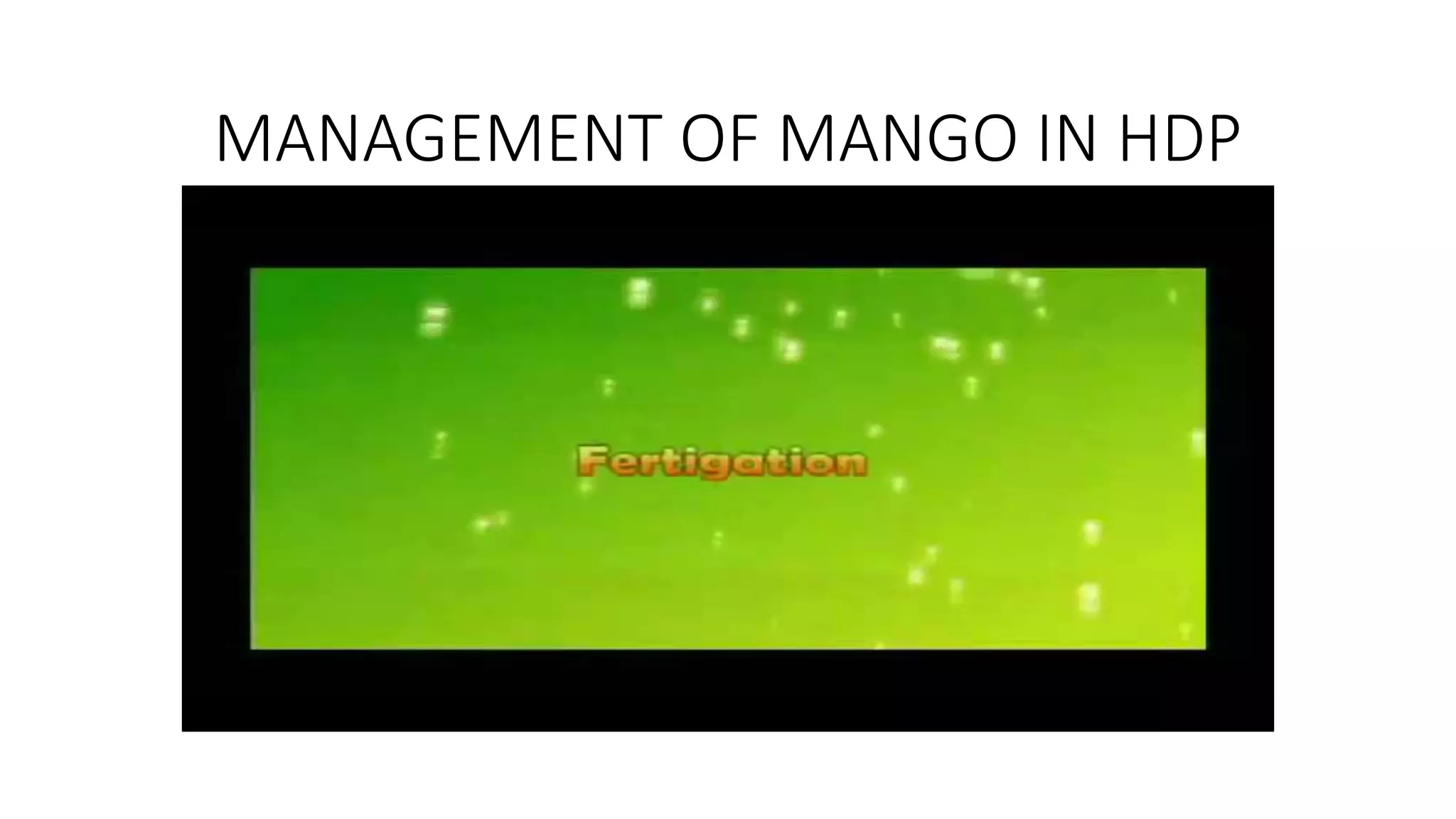 High density planting (HDP) | PPTX