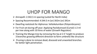 High density planting (HDP) | PPTX