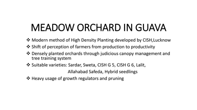 High density planting (HDP) | PPTX